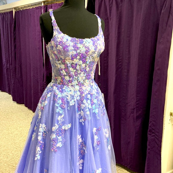 Amarra | Dresses | Amarra Prom Dress 88767 Lavender Periwinkle Corset ...